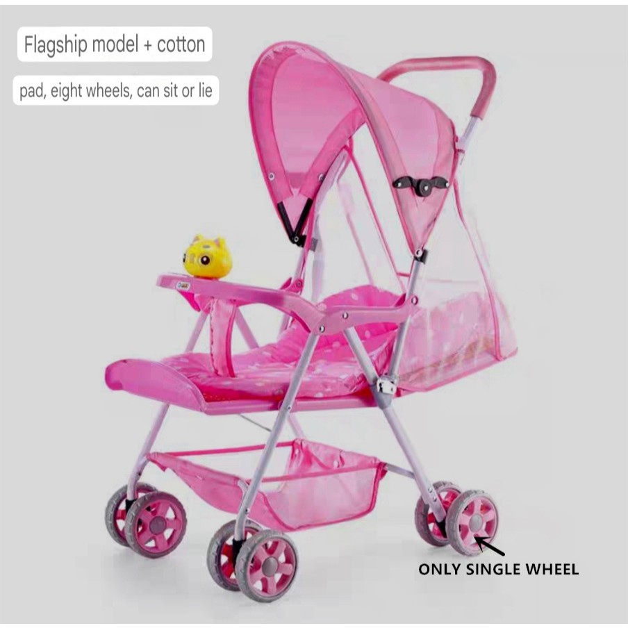 Baby strollers light folding can sit and lie baby walker Prams simple ...
