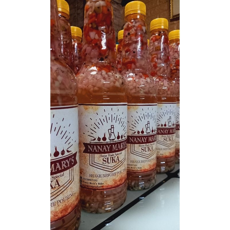 Nanay Mary's Suka / Vinegar Sweet and Spicy. Spiced Vinegar / Suka | Shopee Philippines