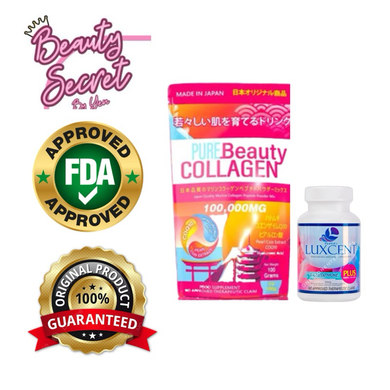 PBC and Luxcent New Label FDA APPROVED PURE BEAUTY COLLAGEN LUXCENT ...