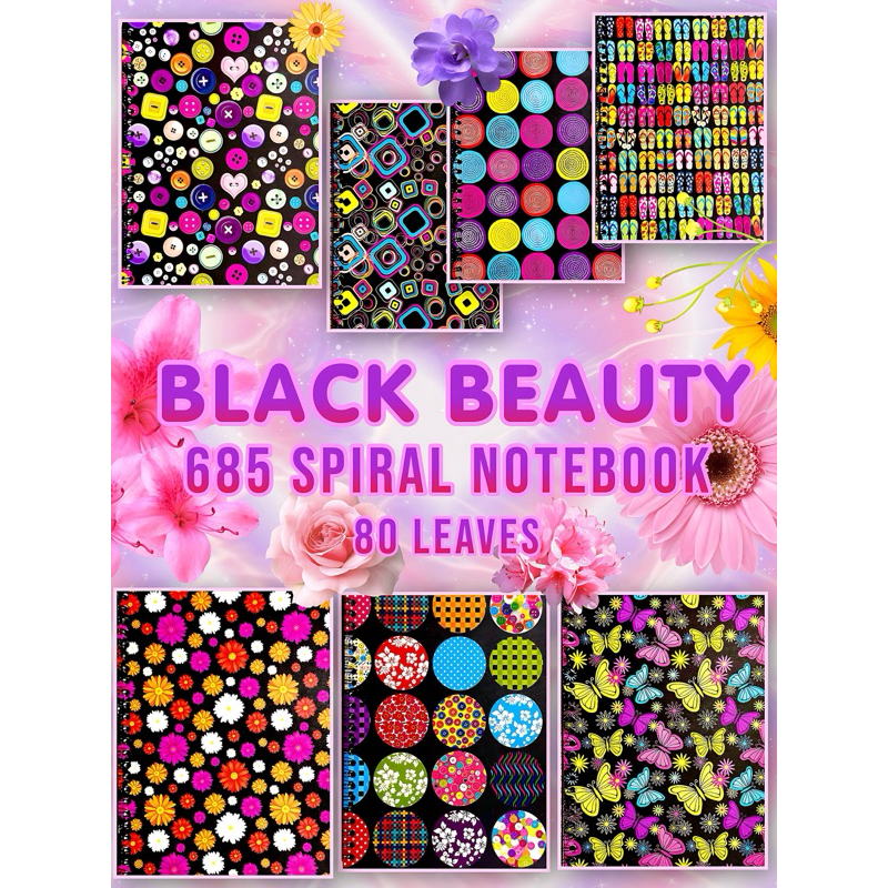 FSI 685 SPIRAL NOTEBOOK BLACK BEAUTY 80 leaves double loop wire 60 gsm ...