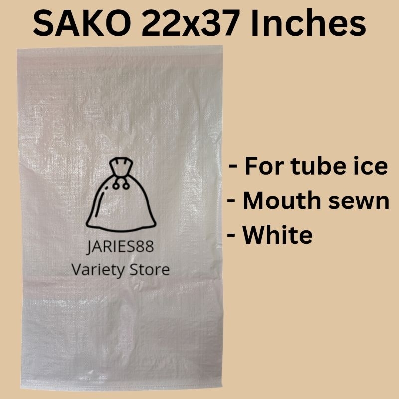 Sack/Sako Bag 22x37 Inches Tube Ice (Yelo) | Shopee Philippines