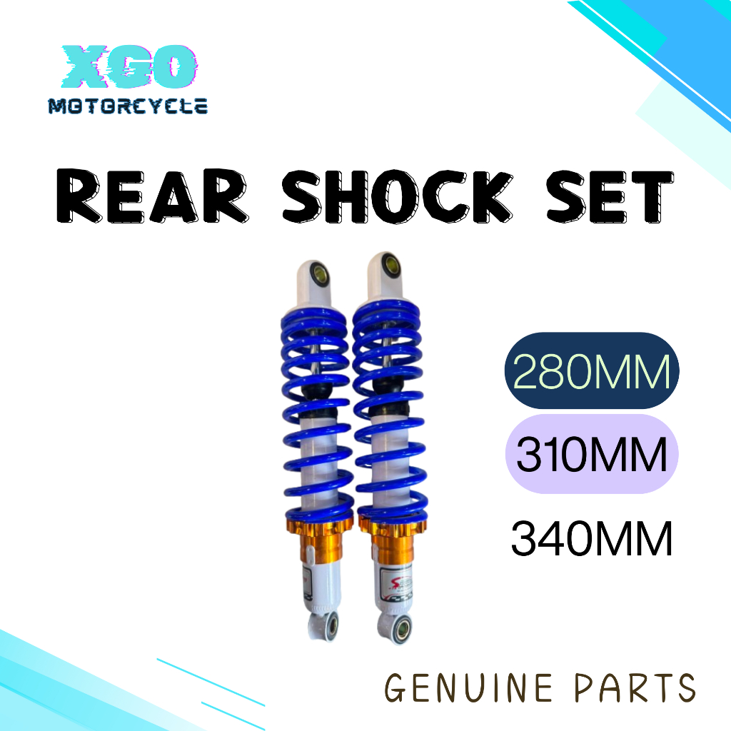 REAR SHOCK 280MM 310MM 340MM SET FOR MOTORCYCLE | Shopee Philippines
