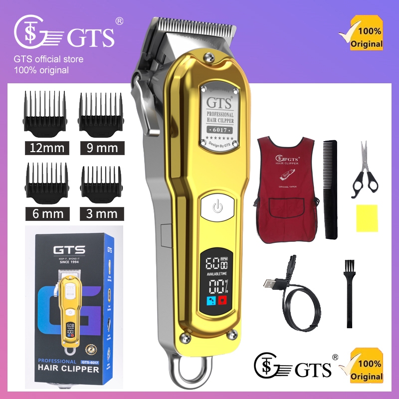 GTS Bald Fade Clippers Men Professional Barber Set for Hair Cutting Zero Gap T-Blade Hair ...