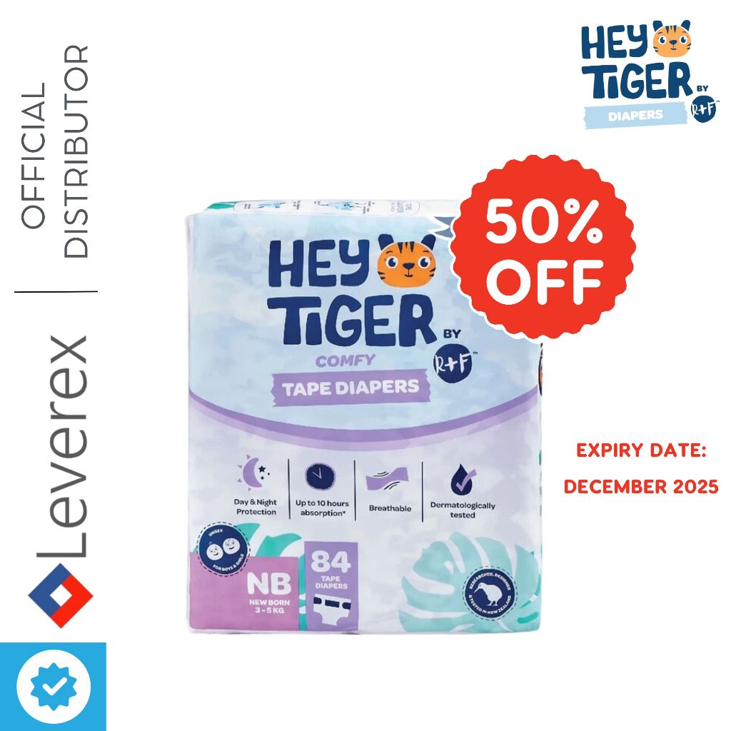 Hey Tiger Tape Diaper | Jumbo Pack | Newborn | 84pcs | Shopee Philippines