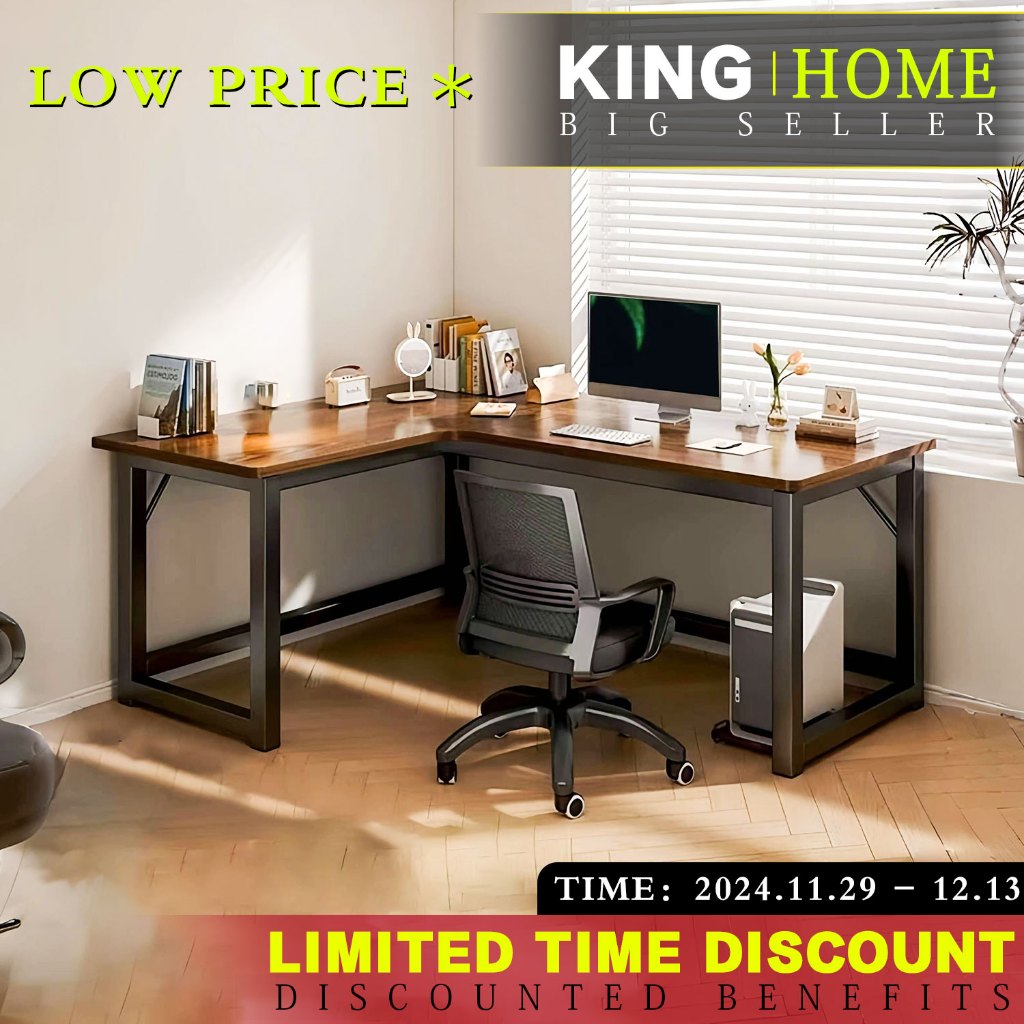 KING HOME Office desk, multifunctional storage desk, multi-layer desk ...