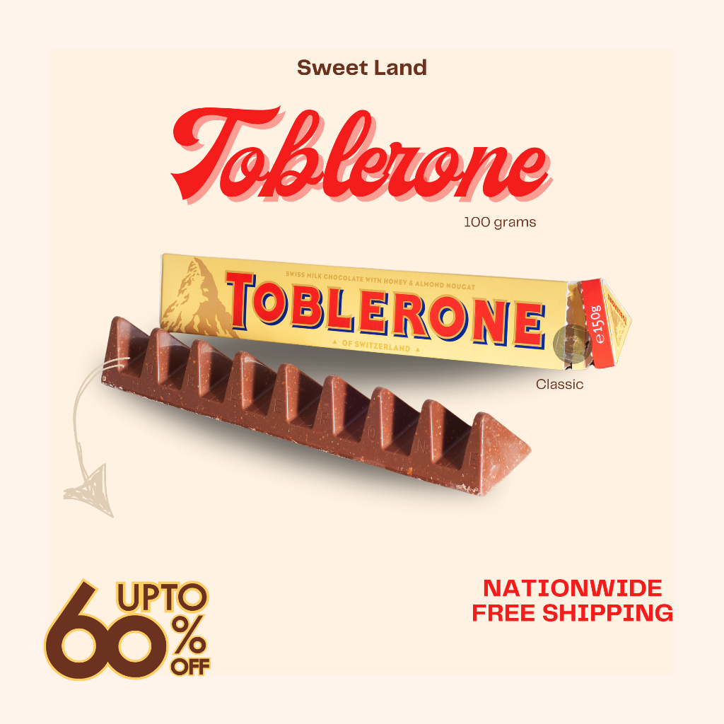 TOBLERONE MILK CHOCOLATE 100g | Swiss Luxury, Pinoy Price! 70% OFF ...