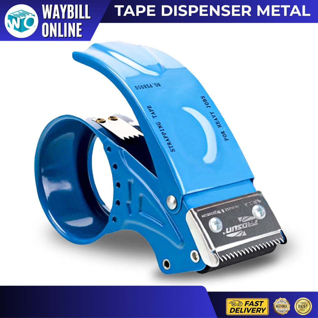 Tape Dispenser Metal/Plastic Tape Cutter Packaging Tape Dispenser Heavy ...