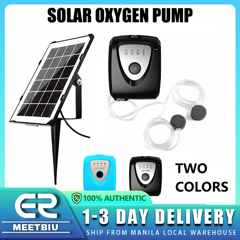Solar Aerator Fishing Dual Purpose Oxygen Pump Fish Breeding Oxygen ...