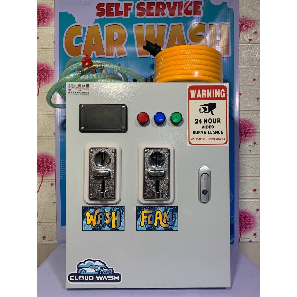 2 IN 1 CARWASH AND CAR SHAMPOO FOAMING (5 PESO COINSLOT) VENDO MACHINE ...