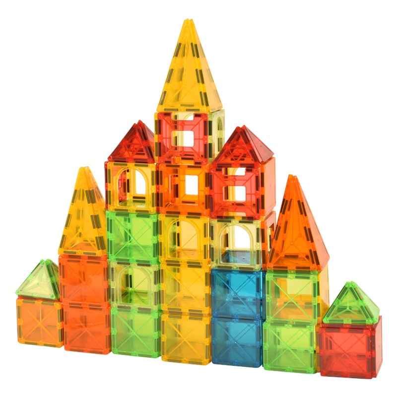 32PSC/60PSC Montessori Magnetic Building Blocks Set, Children's Magnet ...