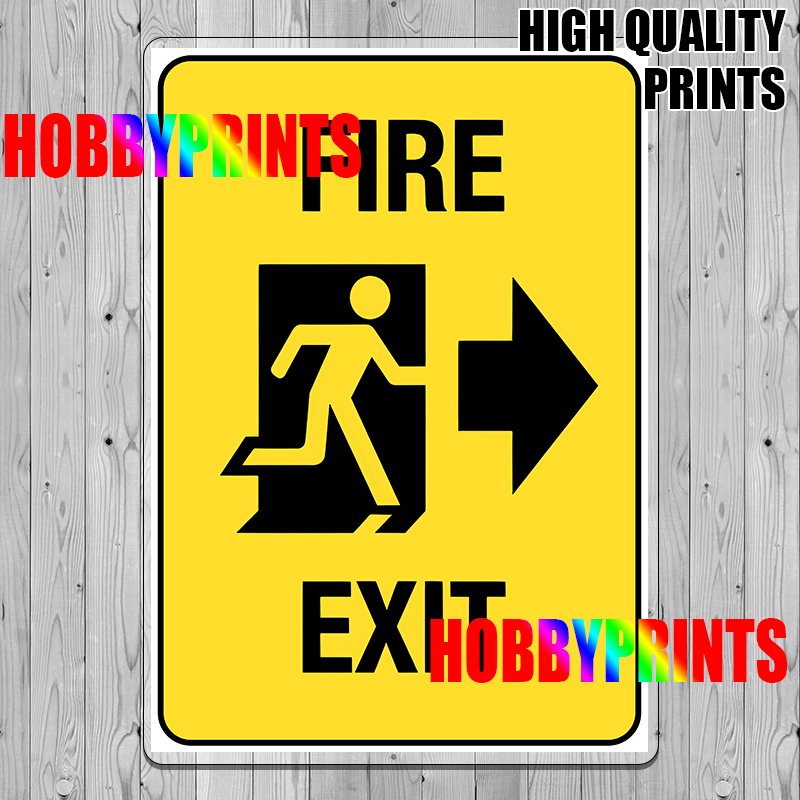 Fire Exit Signage Laminated Sign | Shopee Philippines