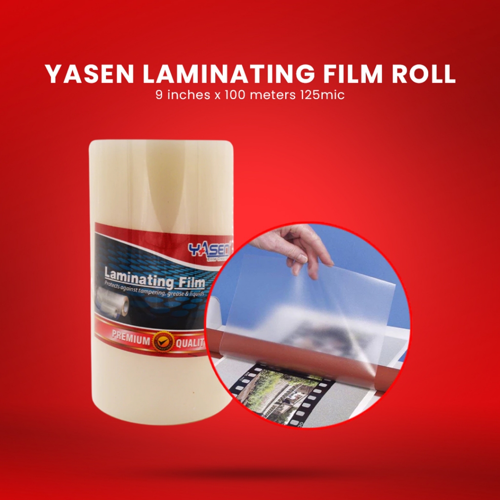 Yasen Laminating Film Roll 9 inches x 100 meters 125 Microns | Shopee Philippines