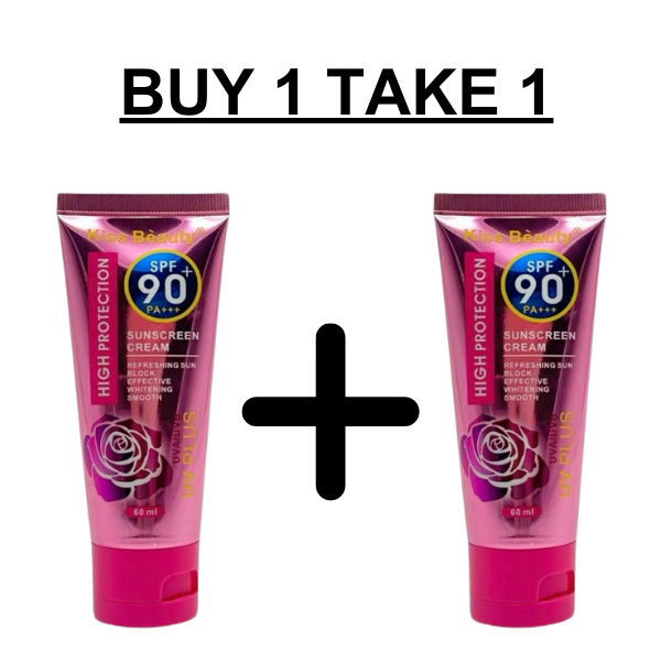 BUY1TAKE 1 Kiss beauty Sunscreen cream spf 90+ high protection UV PLUS 60ml Skincare Facial Skin ...