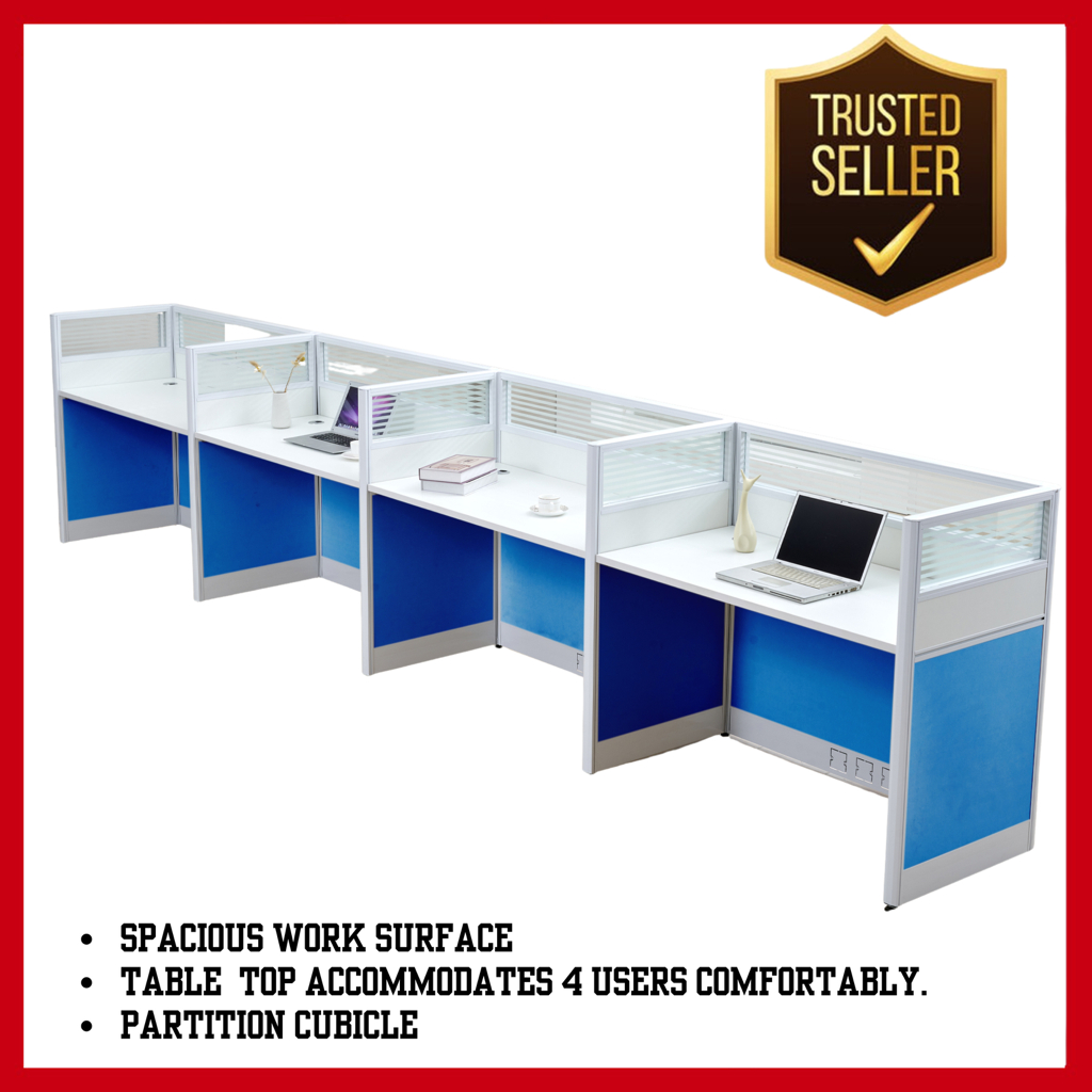 WS04-V2 4 Seaters Workstation Partition Cubicle (480*60) | Shopee ...