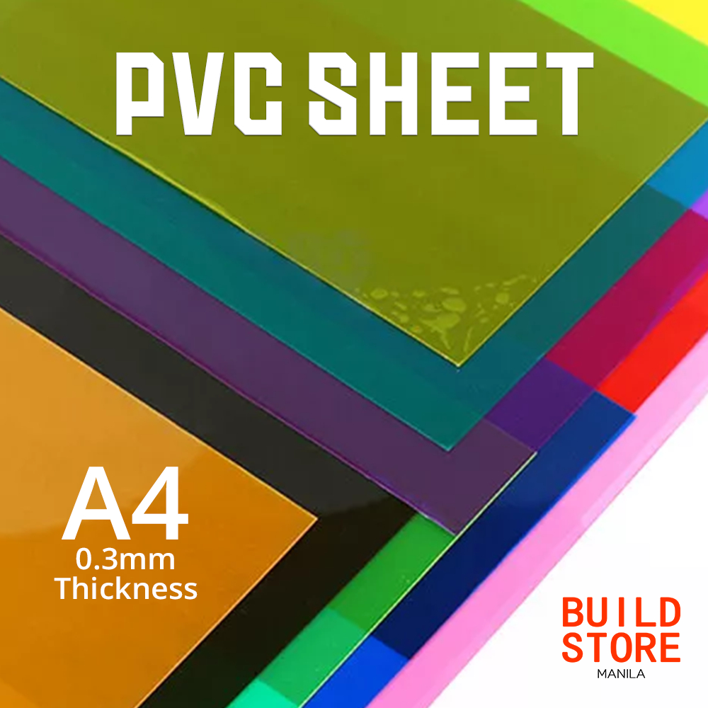 A4 Clear PVC Sheet Multiple Colors with Variations for Glossy / Matte ...