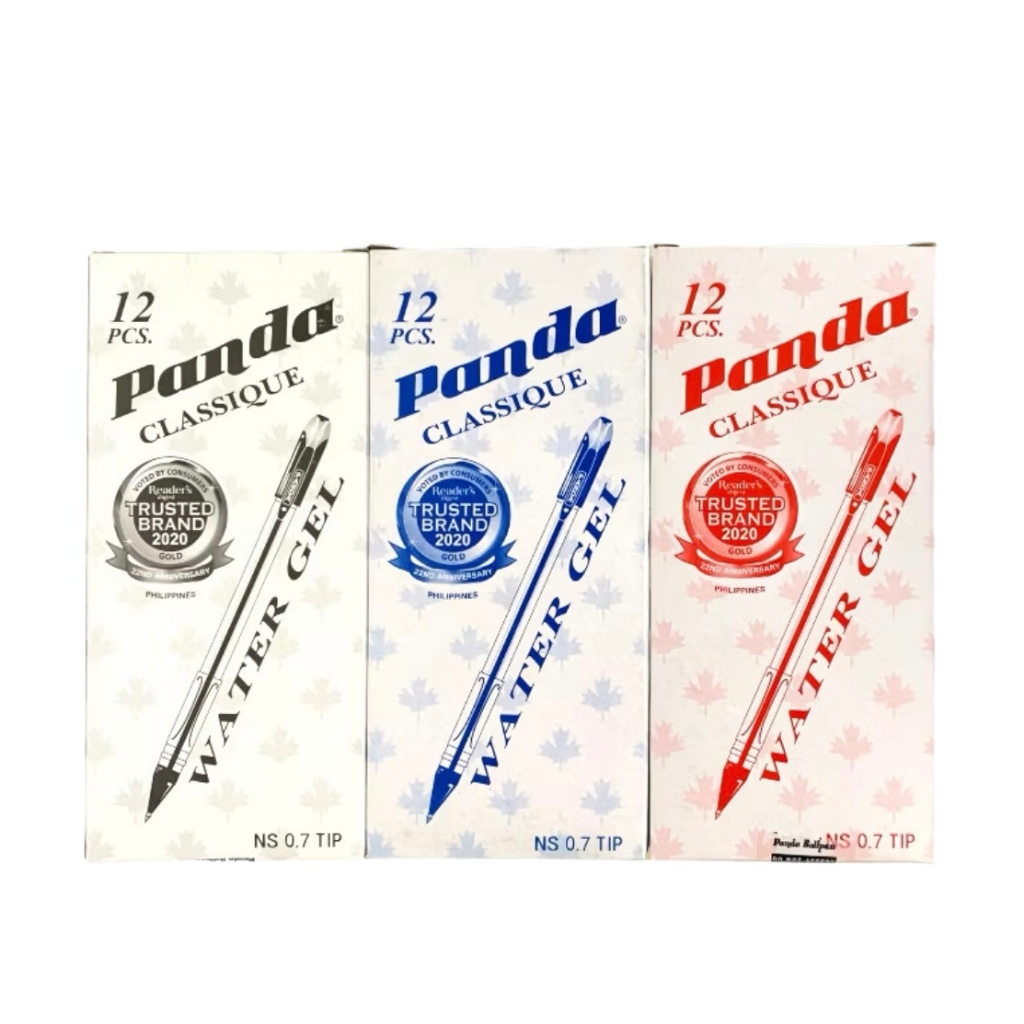 ORIGINAL Panda Water Gel Pen Classique 12pcs Per Box | Shopee Philippines