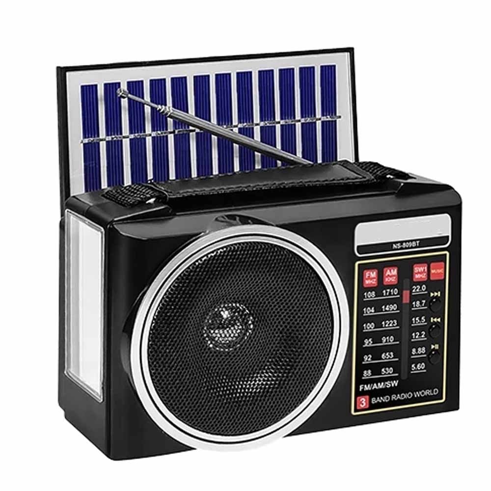 X-BASS Solar Rechargeable bluetooth AM/FM/SW 1-6 3bands Radio with USB ...