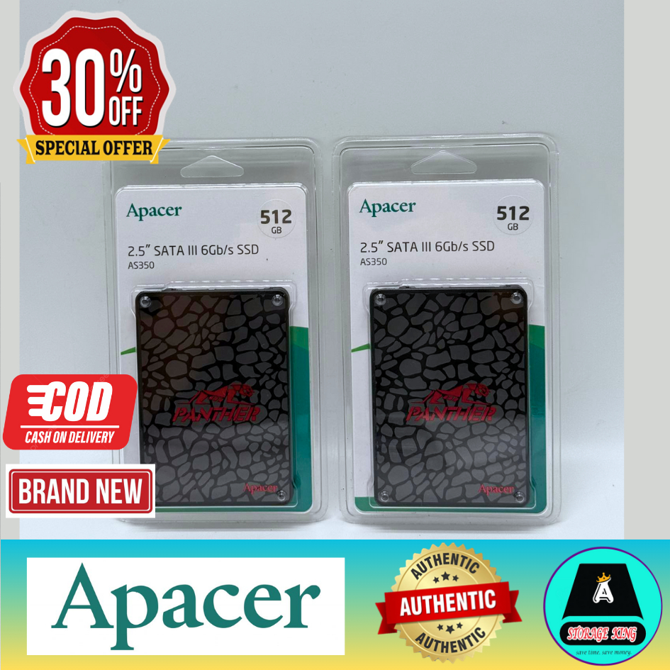 Apacer AS350 Panther 512GB 560MB/s 2.5" SATA III Internal SSD | Shopee ...