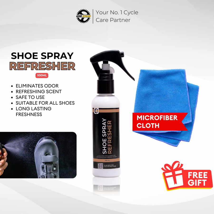 Gear Cycles Shoe Spray Refresher 100ml Odor Eliminator Refreshing Scent ...