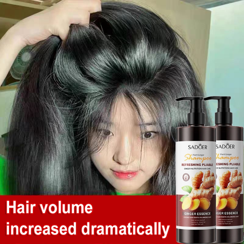 Anti-hair loss shampoo Ginger Anti-dandruff shampoo hair growth anti hairfall Herbal Shampoo ...