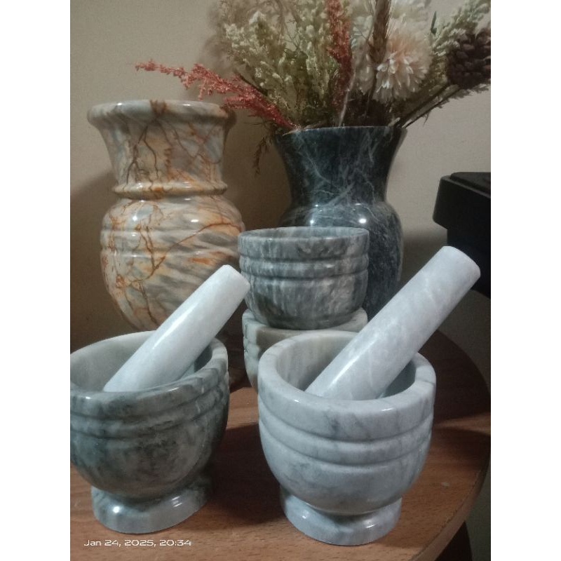 4" diameter pestle and mortar machine made from Romblon | Shopee ...