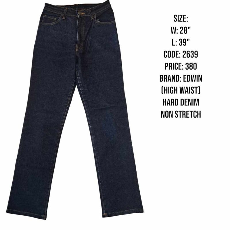 DENIM PANTS (SIZE:28 EDWIN) | Shopee Philippines
