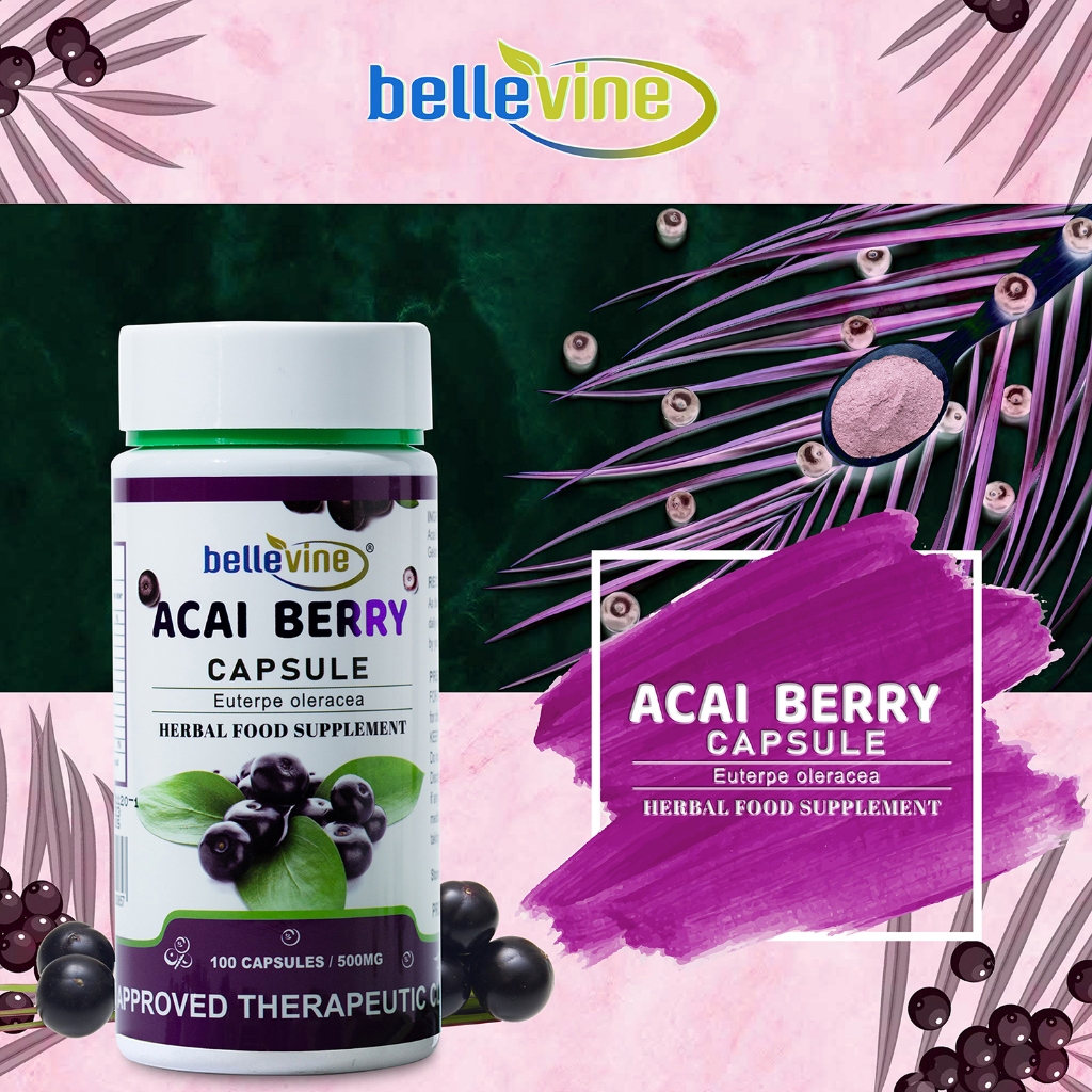 Acai berry herbal supplement 100capsule | Shopee Philippines