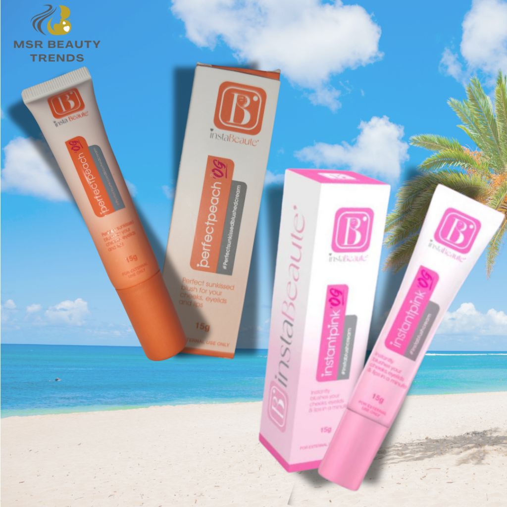 ORIGINAL INSTABEAUTE INSTA PINK CREAM AND PERFECTPEACH CREAM BLUSH FOR ...