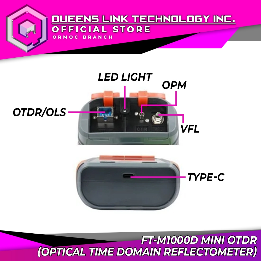FT-M1000D MINI OTDR (Optical Time Domain Reflectometer) | Shopee ...