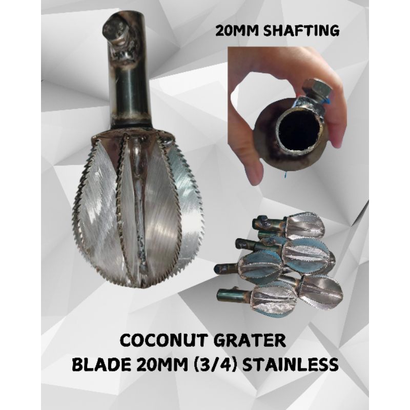 20mm Coconut Grater Blade Stainless / Kayuran Ng Niyog | Shopee Philippines