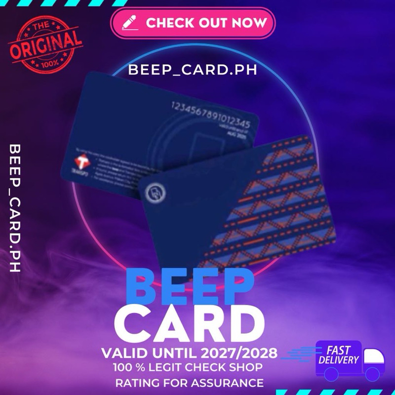 Beep Card Travel Card w/70 load valid until 2029 LIMITED STOCK ONLY ...