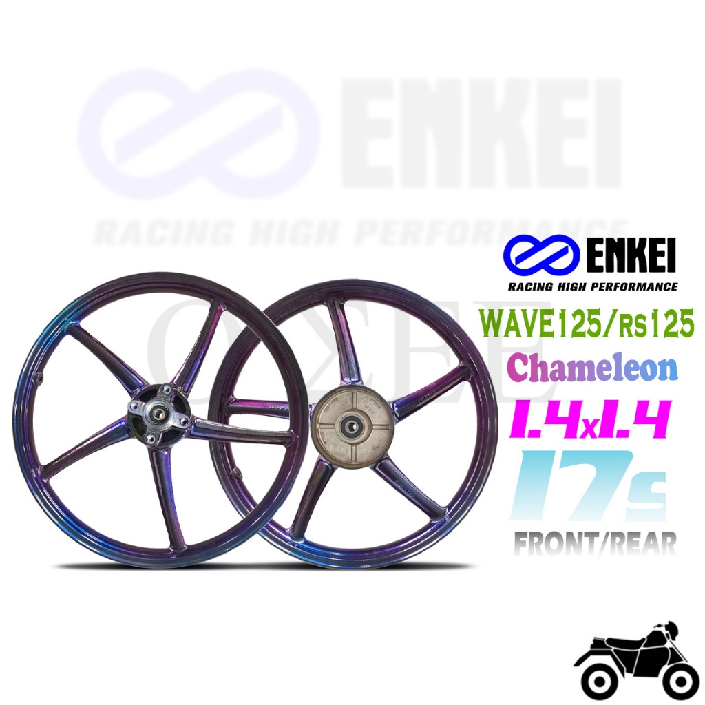 ENKEI Mags 522 5 Spoke For HONDA WAVE125 xrm125 rs125 and wave 110 xrm ...