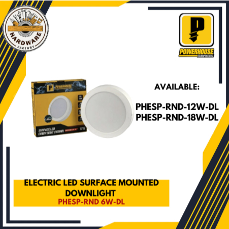 POWERHOUSE LED SURFACE MOUNTED DOWNLIGHT | Shopee Philippines
