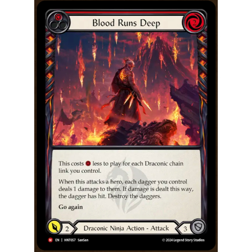 Blood Runs Deep (THE HUNTED - FABTCG) | Shopee Philippines