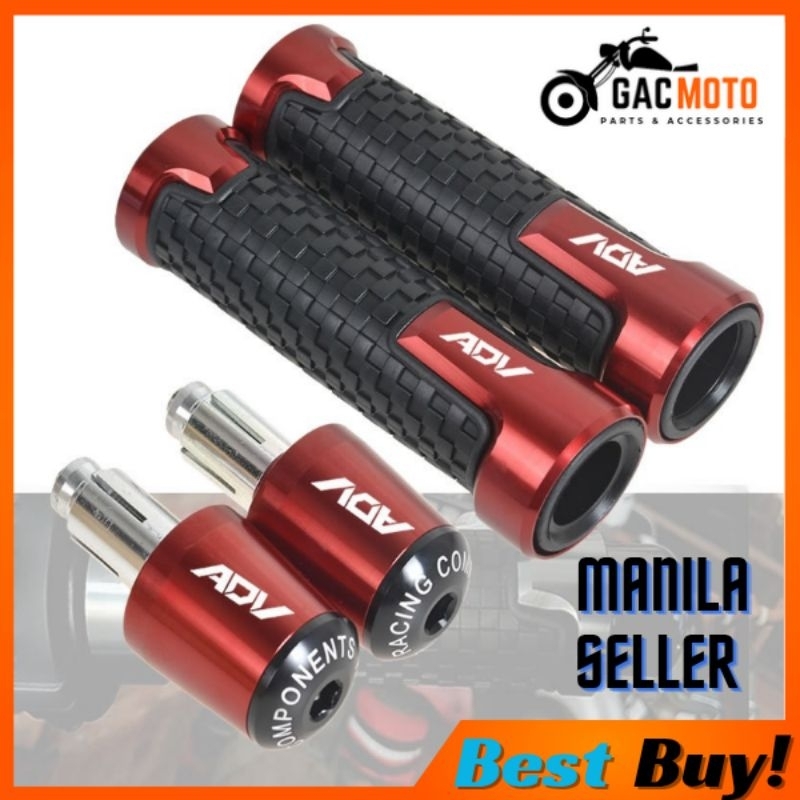 GACMOTO Motorcycle Handle Grip Set with Bar End for Honda Adv 160 Adv ...