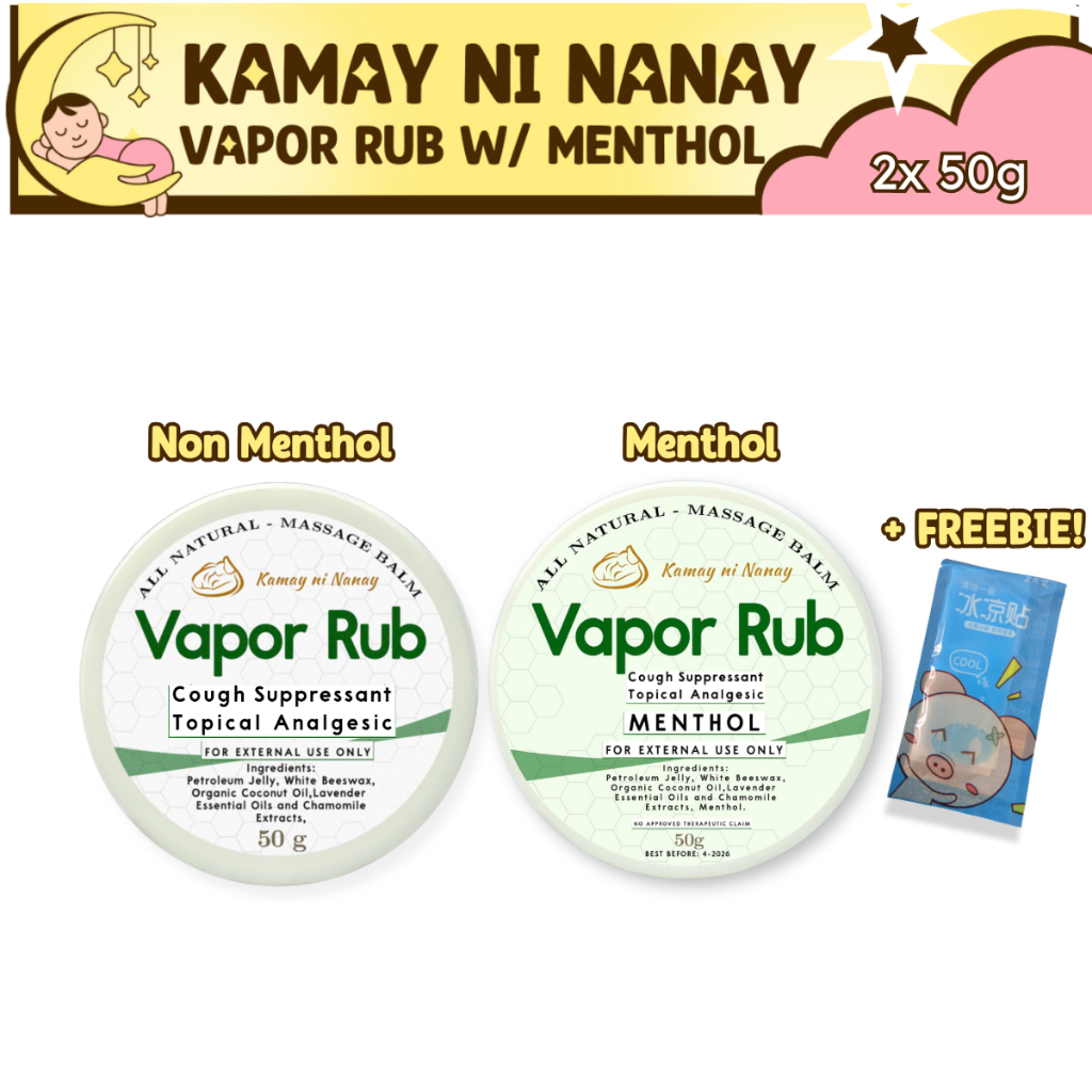 Exclusive Kamay ni Nanay Vapor Rub Menthol & Non Menthol for Baby 100% ...