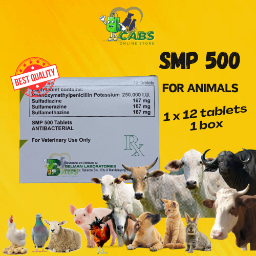 SMP-500 TABLETS belman for animals 12 tablets in 1 box | Shopee Philippines