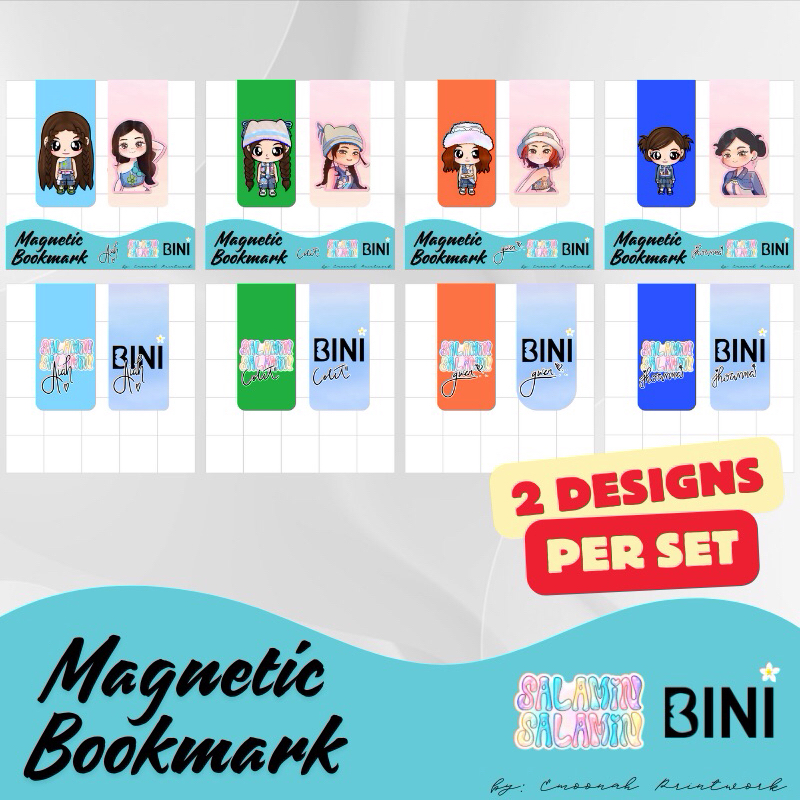 Bini Magnetic Bookmark Magnet Bookmark BINI | Shopee Philippines