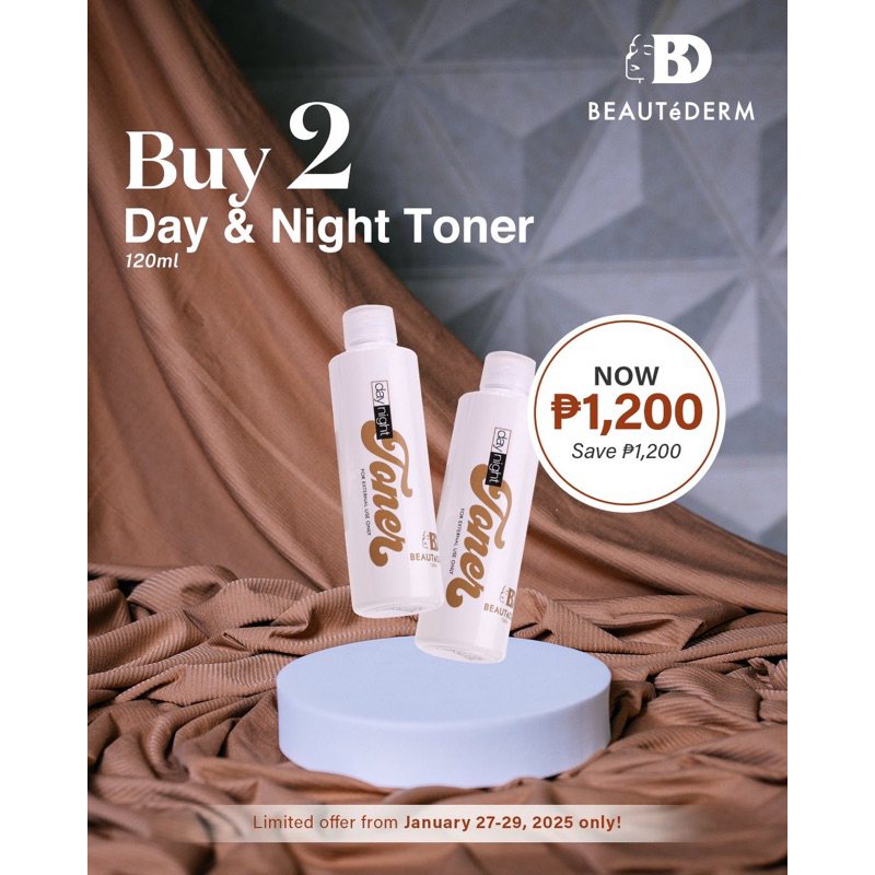 Beautederm DAY and NIGHT TONER 120ml | Shopee Philippines