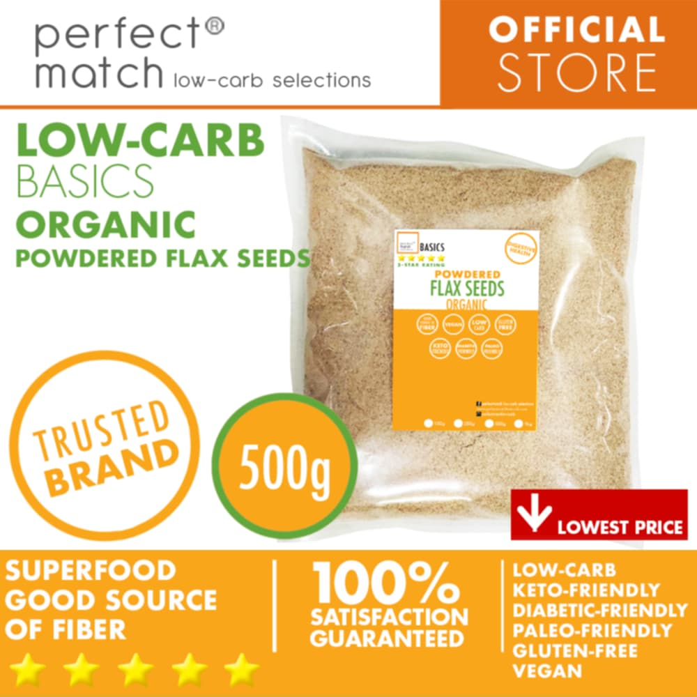 PerfectMatch Low-carb® l Flax Seeds Powder 500g I Low-carb l Keto ...