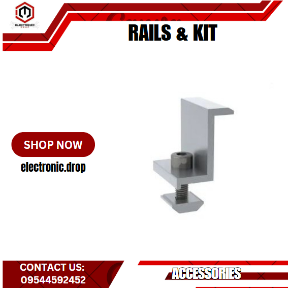Rails & Kits for mounting Solar Panels (L-Foot, Mid Clamp, Grounding ...