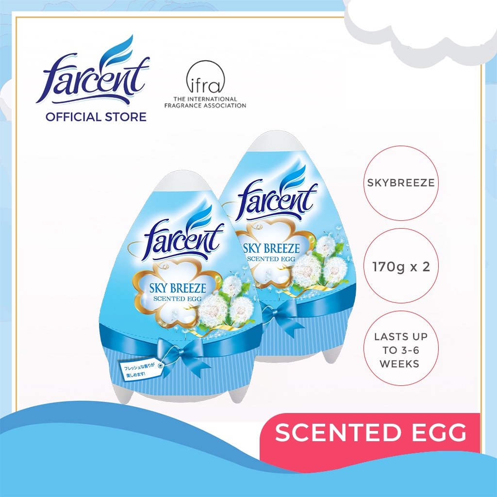 Farcent Scented Egg - Skybreeze Set of 2 (170g each) | Shopee Philippines