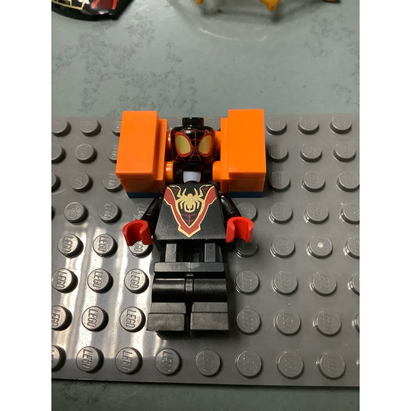 LEGO Minifigure - Spider-Man (Miles ‘Spin’ Morales), Black Medium Legs ...