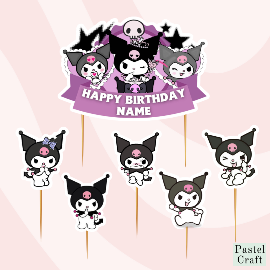 Kuromi Customized Cake Topper | Shopee Philippines