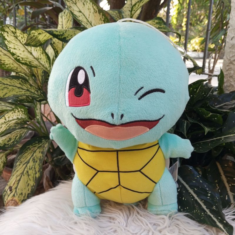 BANPRESTO Small Reptilian Pokemon SQUIRTLE Winked Eye 10 Inches ...