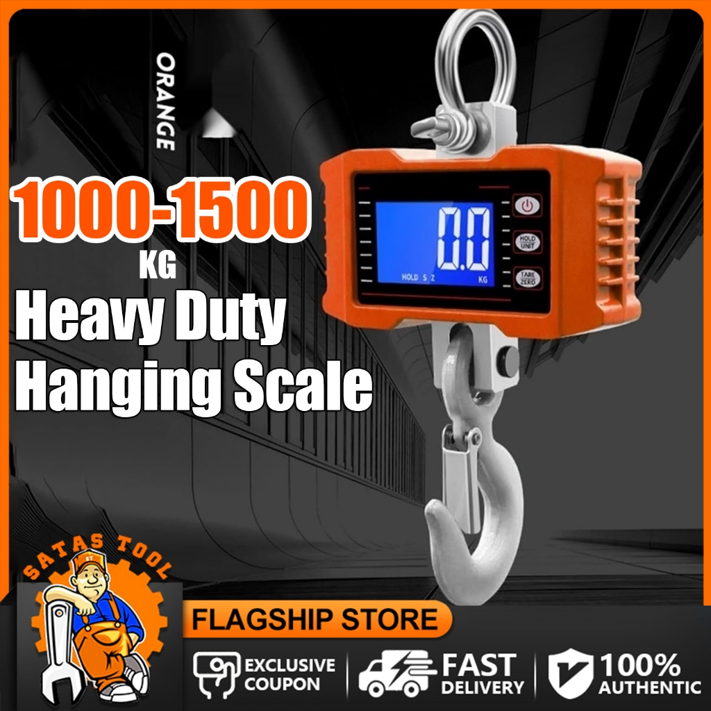 Heavy Duty Hanging Scale 1000/1500kg Portable Electronic Industrial ...