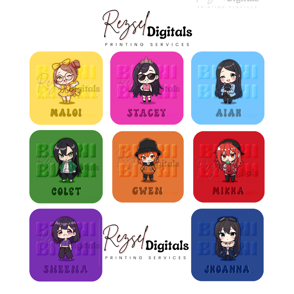 Bini Square Magnets - High-Quality Graphic Images of your favorite ...