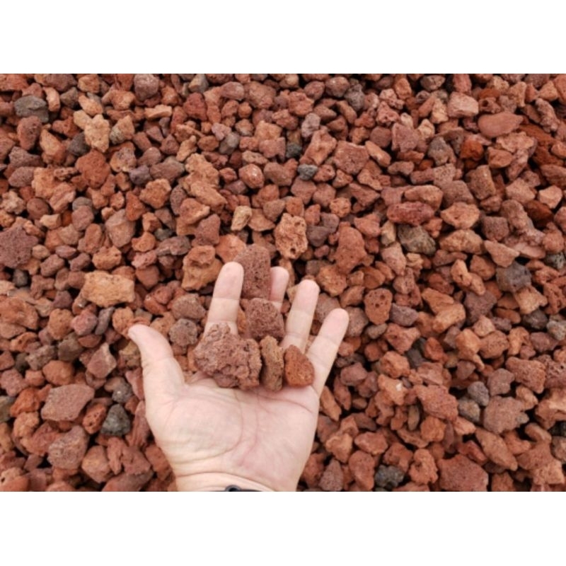 Lava crushed filter media, home of beneficial bacteria, Aquasape ...