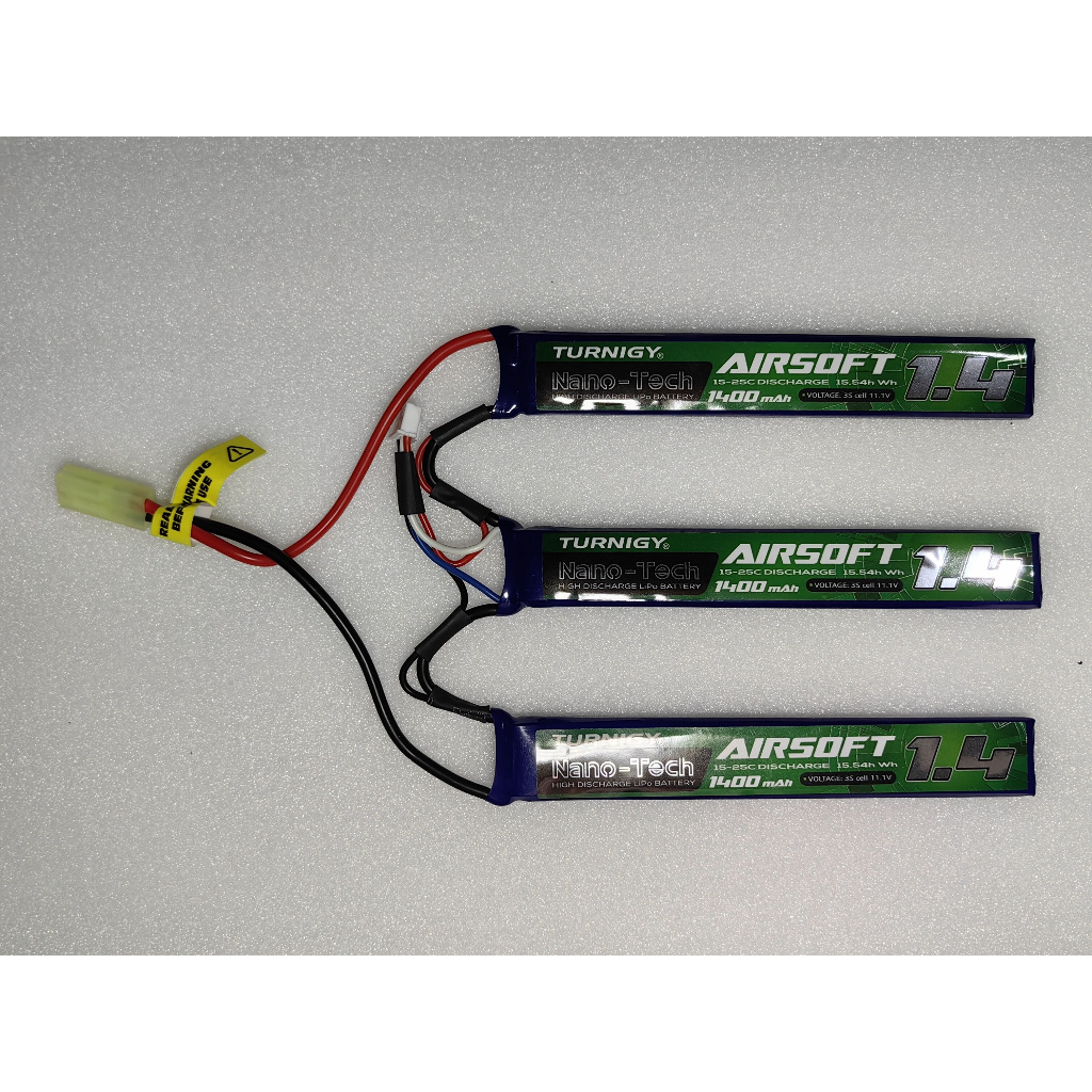 Turnigy nano-tech 1400mah 3S 11.1V 15~25C Lipo pack (chicklet) | Shopee ...