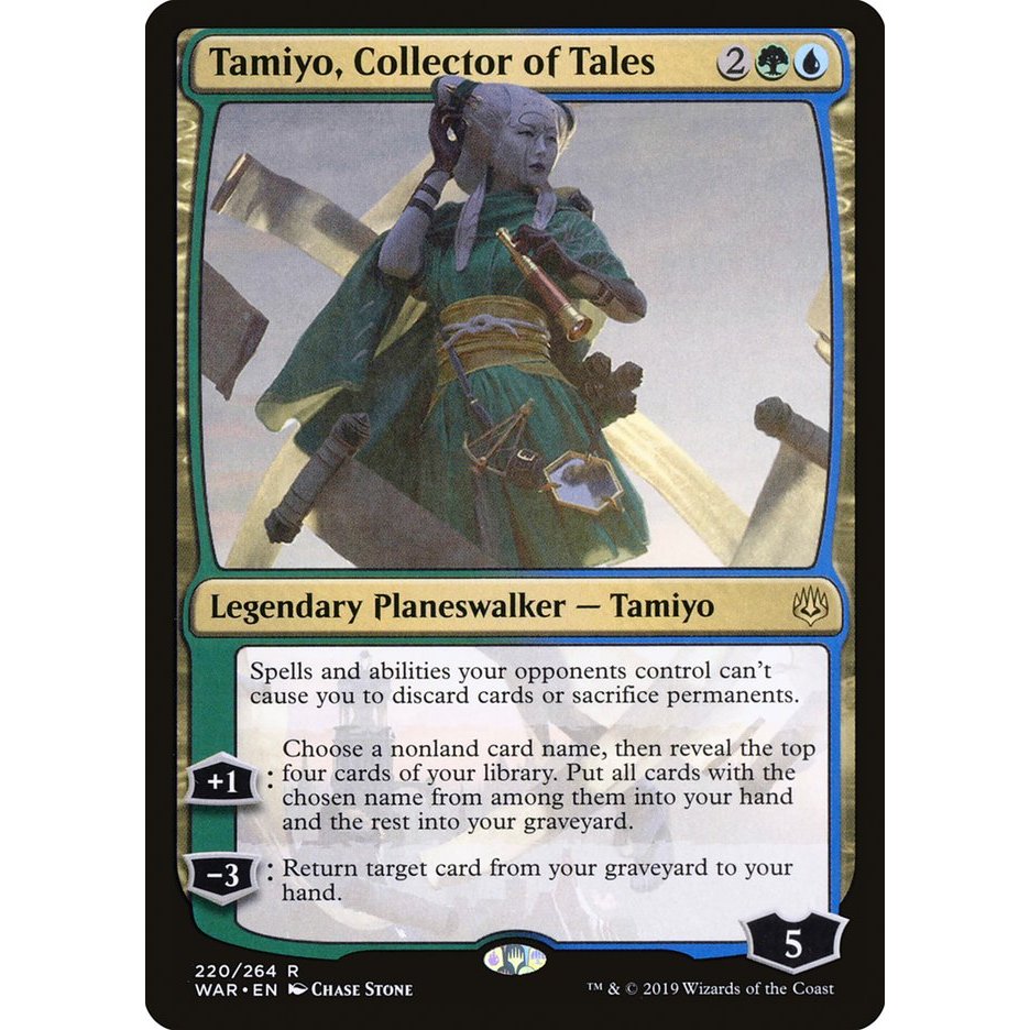 [D6] - Tamiyo, Collector of Tales - NON-FOIL - WAR - USED | Shopee ...